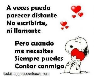 Imágenes con frases: Siempre puedes contar conmigo